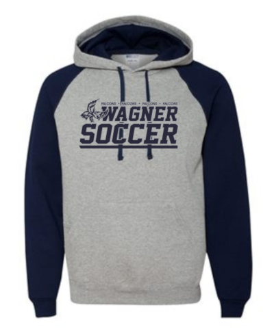 WAGNER SOCCER COLORBLOCKED PULLOVER HOODED SWEATSHIRT WITH TEAM LOGO ...